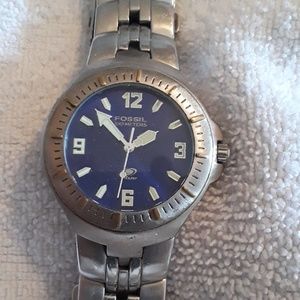 Fossil | Accessories | Fossil Blue Series Mens Watch Am3323 2003 | Poshmark